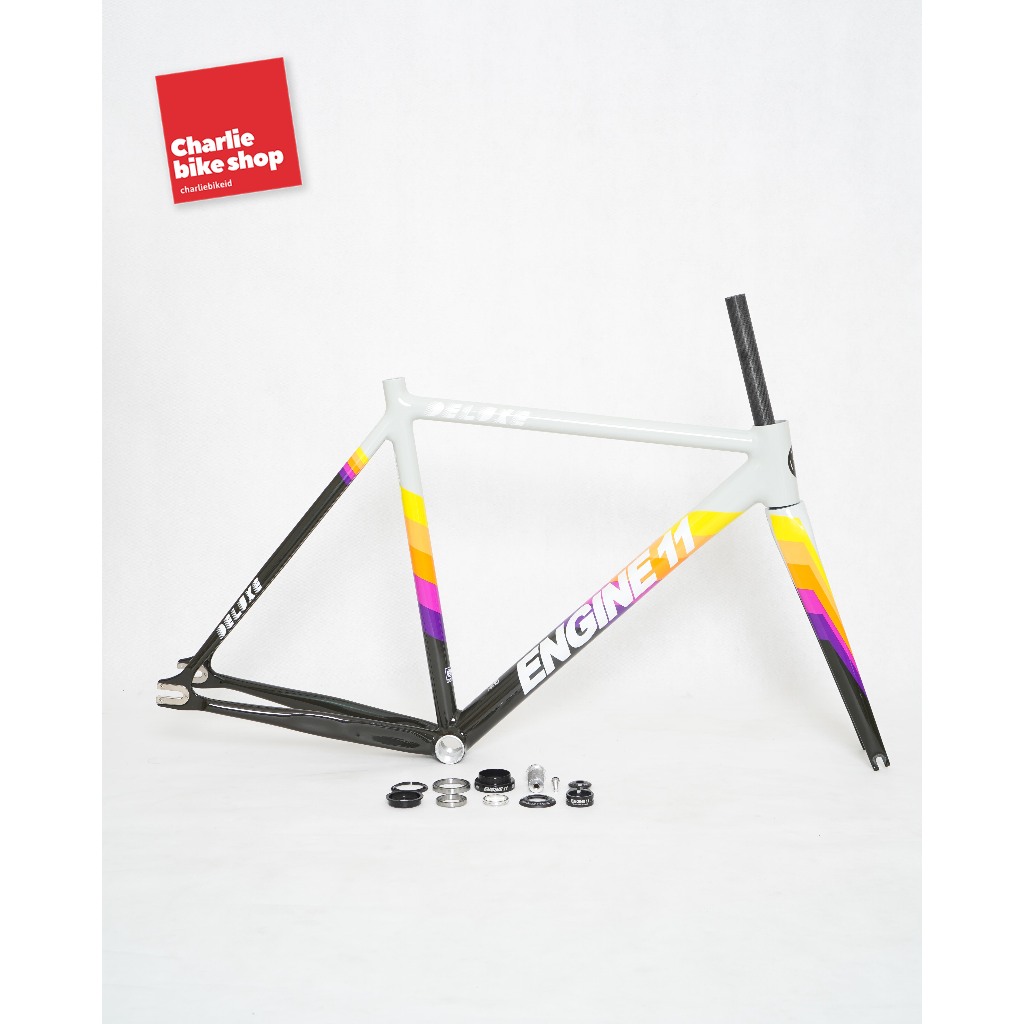 Jual Frameset Engine11 Crit-D Deluxe Track - Grey | Shopee Indonesia