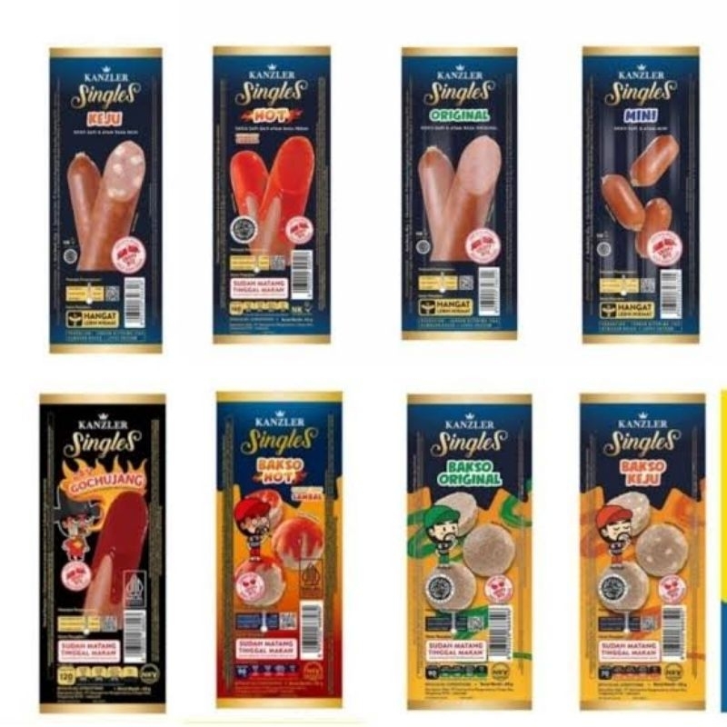 Jual Kanzler Sosis / Bakso Singles All Varian | Shopee Indonesia