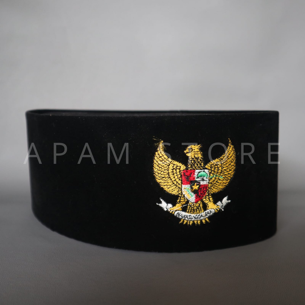 Jual PECI HITAM POLOS DEWASA LOGO GARUDA SONGKOK LOGO GARUDA PECI HITAM ...