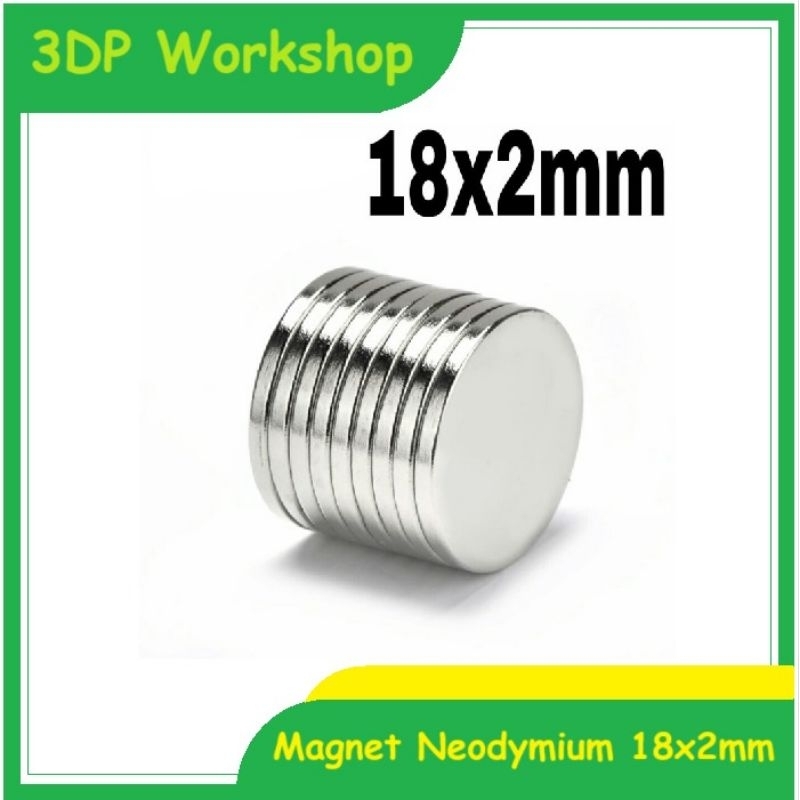 Jual Magnet Neodymium Bulat 18x2 mm | Shopee Indonesia