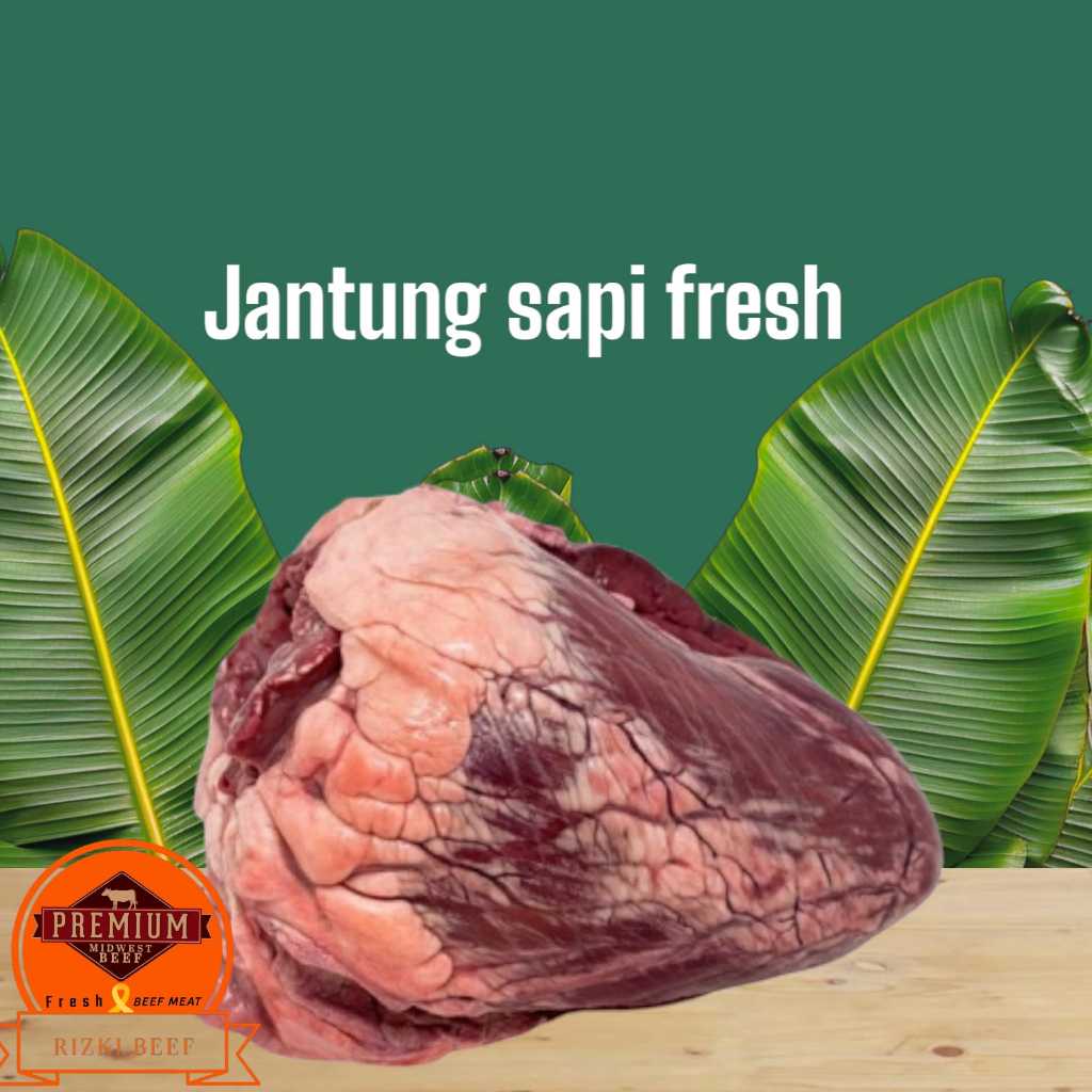 Jual Jantung Sapi Tanpa Bersih Tanpa Lemak 500g-1kg Fresh (HALAL ...