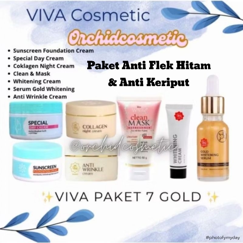 Jual [PROMO] VIVA Paket Skincare GLOWING FLEK HITAM / Viva Paket Hemat ...
