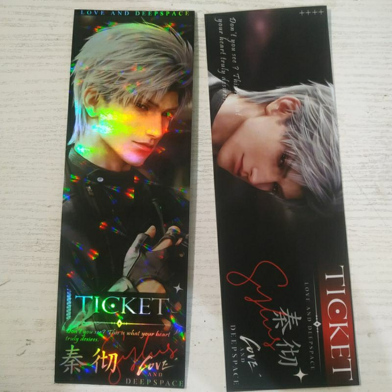 Jual Laser Ticket hologram Hololive gura, sylus, love and deepspace ...