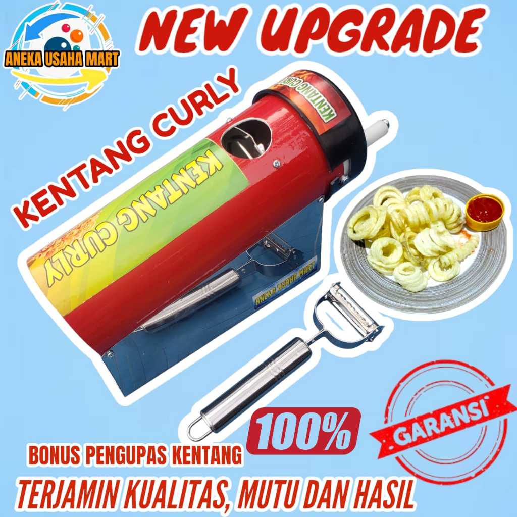 Jual ALAT POTONG KENTANG CURLY WARNA MERAH | Shopee Indonesia