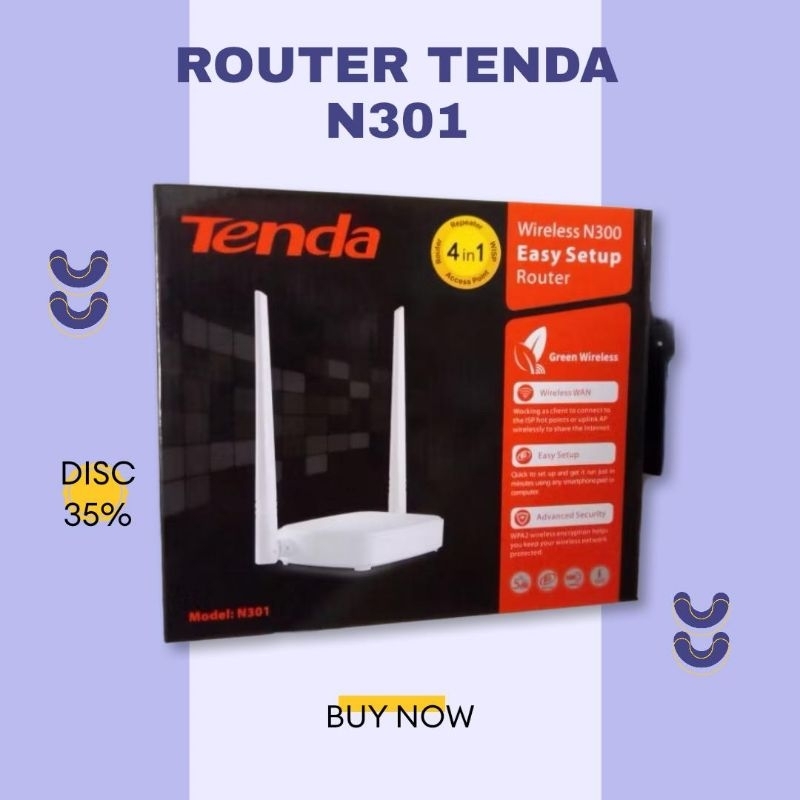 Jual Router tenda N301 wireless WIFI | Shopee Indonesia