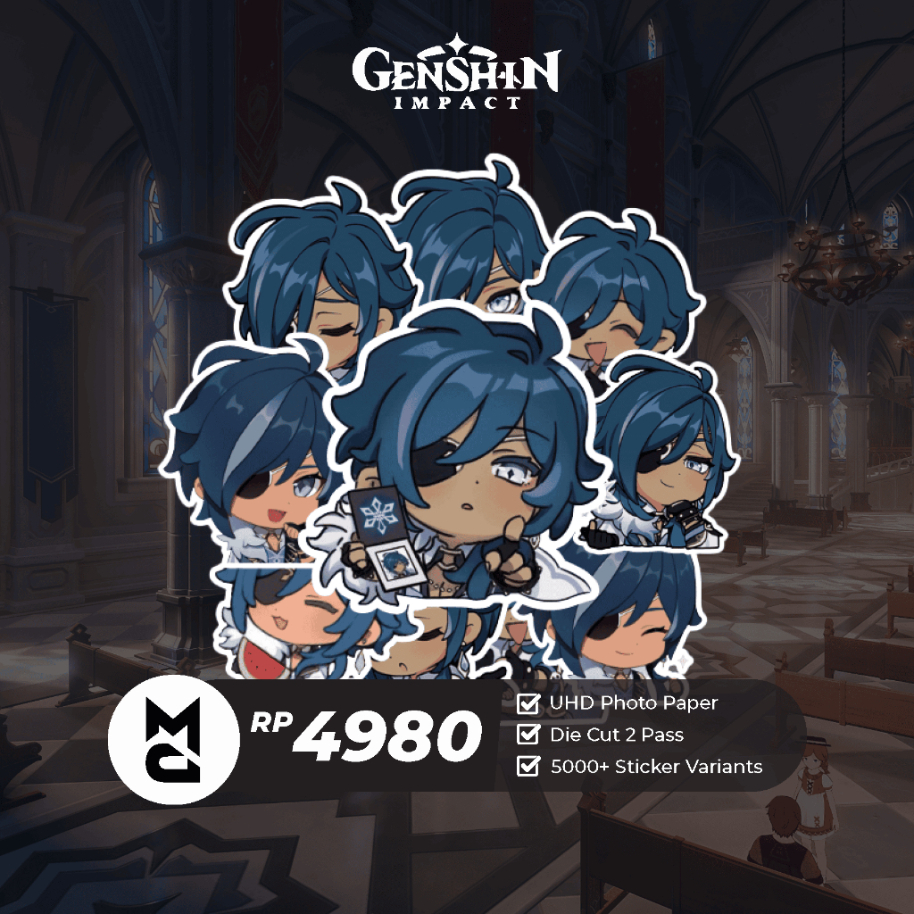 Jual Sticker Genshin Impact Kaeya Sticker Anime Aesthetic Lucu Sticker ...