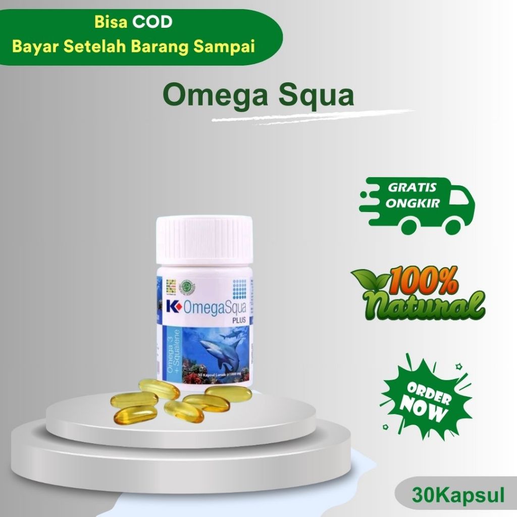Jual K-Omega Squa Plus - K Omega K-Link Omega 3 Squalen Vitamen E 30 ...