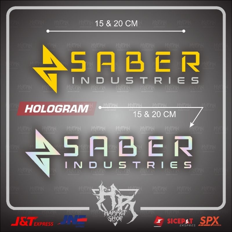 Jual STICKER SABER INDUSTRIES stiker mobil | Shopee Indonesia