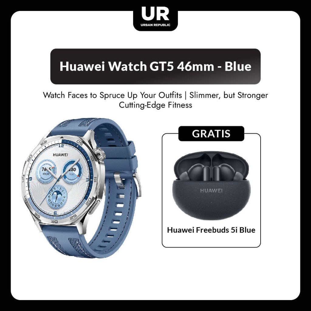 Jual Huawei Watch GT5 46mm - Blue | Shopee Indonesia