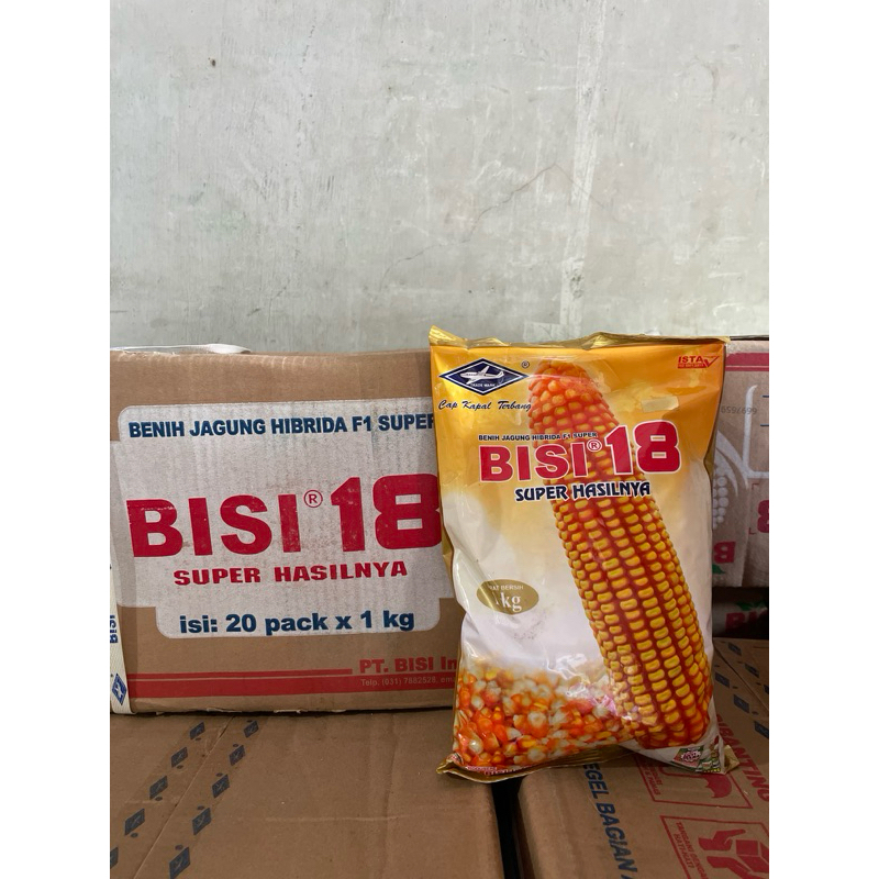 Jual bibit jagung bisi18 kapal terbang 1kg bisi 18 original | Shopee ...