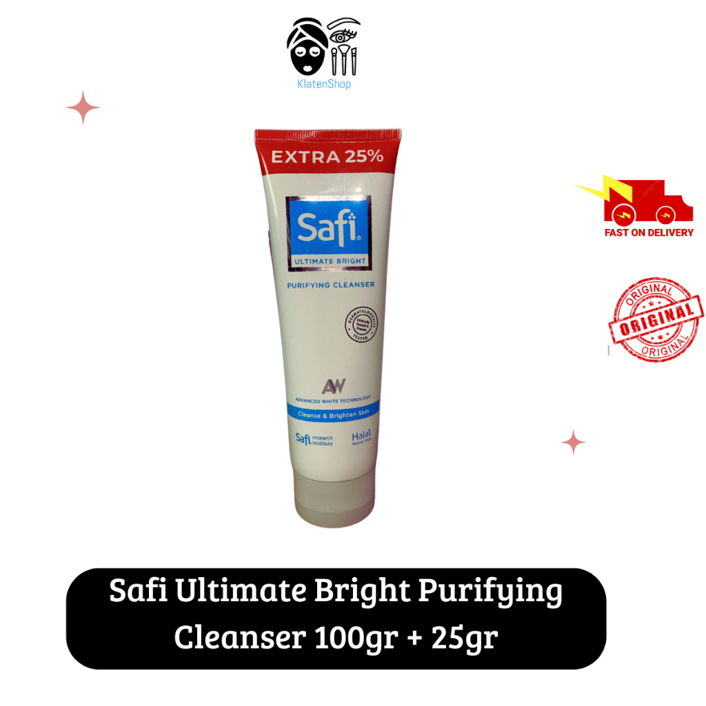 Jual Safi Ultimate Bright Purifying Cleanser 100gr + 25gr | Shopee Indonesia
