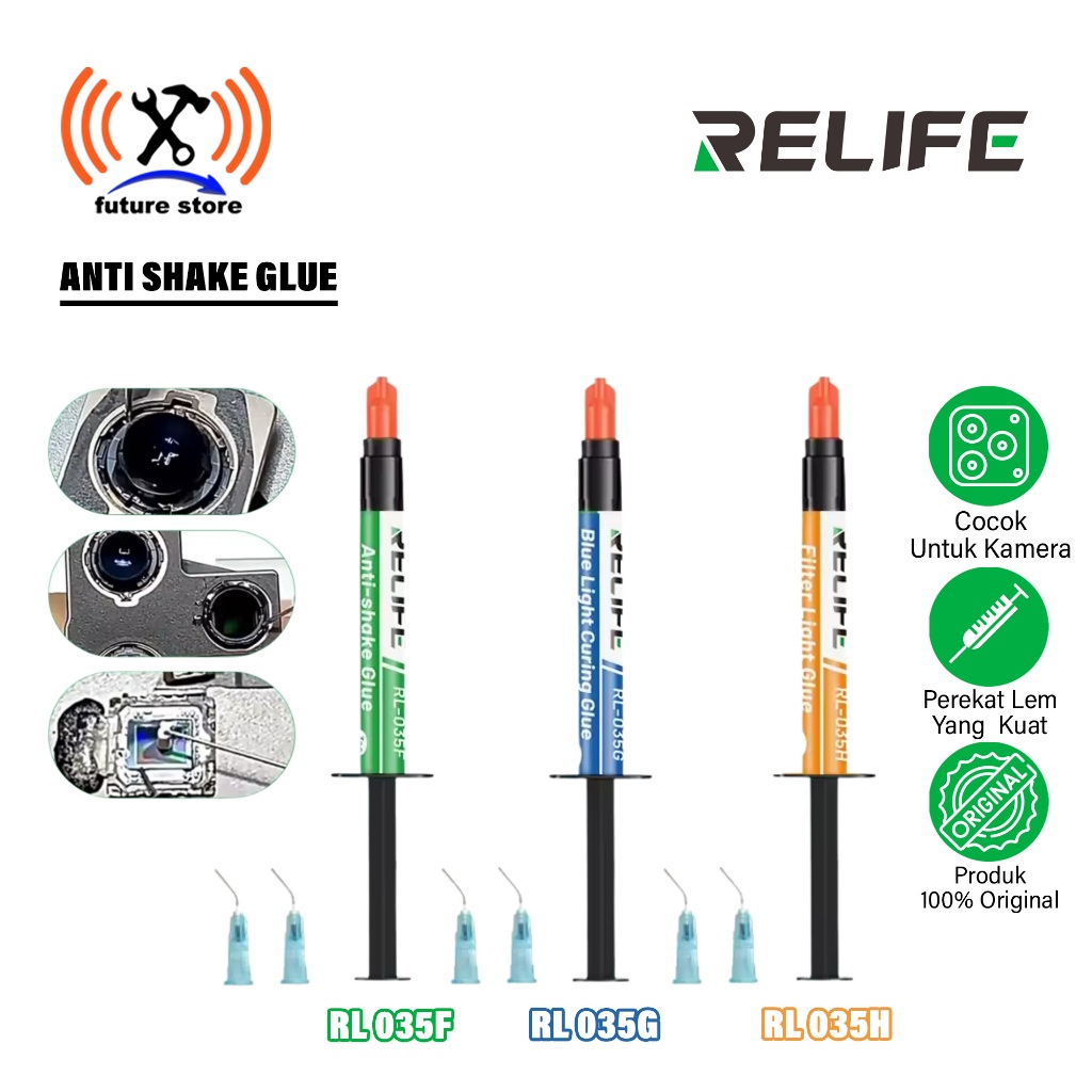 Jual RELIFE RL-035F GLUE FOR REPAIR CAMERA ANTI-SHAKE GLUE (5ML ...