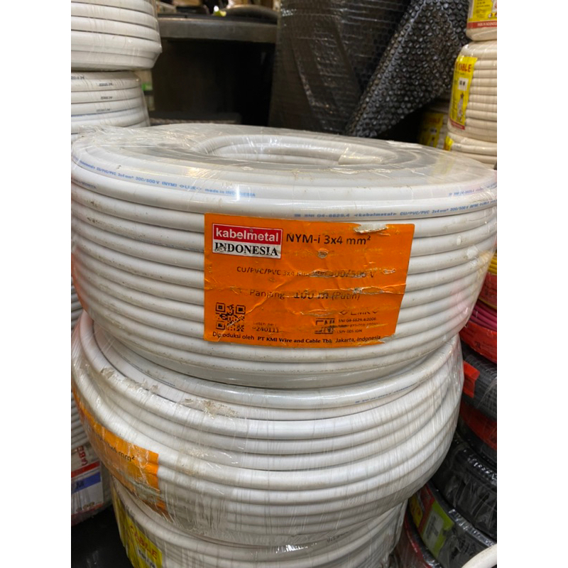 Jual Kabel NYM 3x4 MM METAL KABELMETAL Putih Kawat 100 Meter | Shopee ...