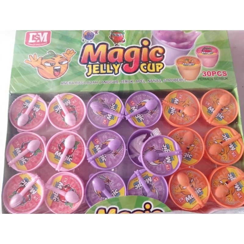 Jual JELLY MAGIC CUP/PERMEN SERBUK JELI ISI 30 PCS | Shopee Indonesia