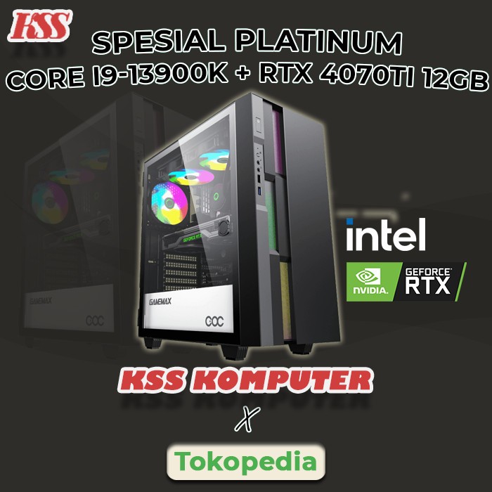 Jual PC / KOMPUTER GAMING KHUSUS TOKOPEDIA PAKET PLATINUM | Shopee ...