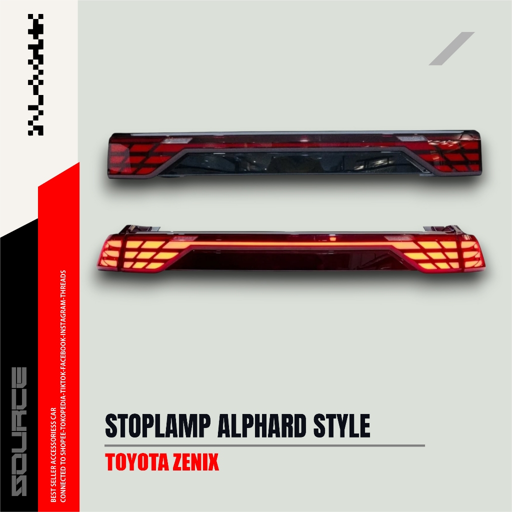 Jual LAMPU STOPLAMP BAGASI LED TAIL LIGHTS DRL ALPHARD MODEL - TOYOTA ...