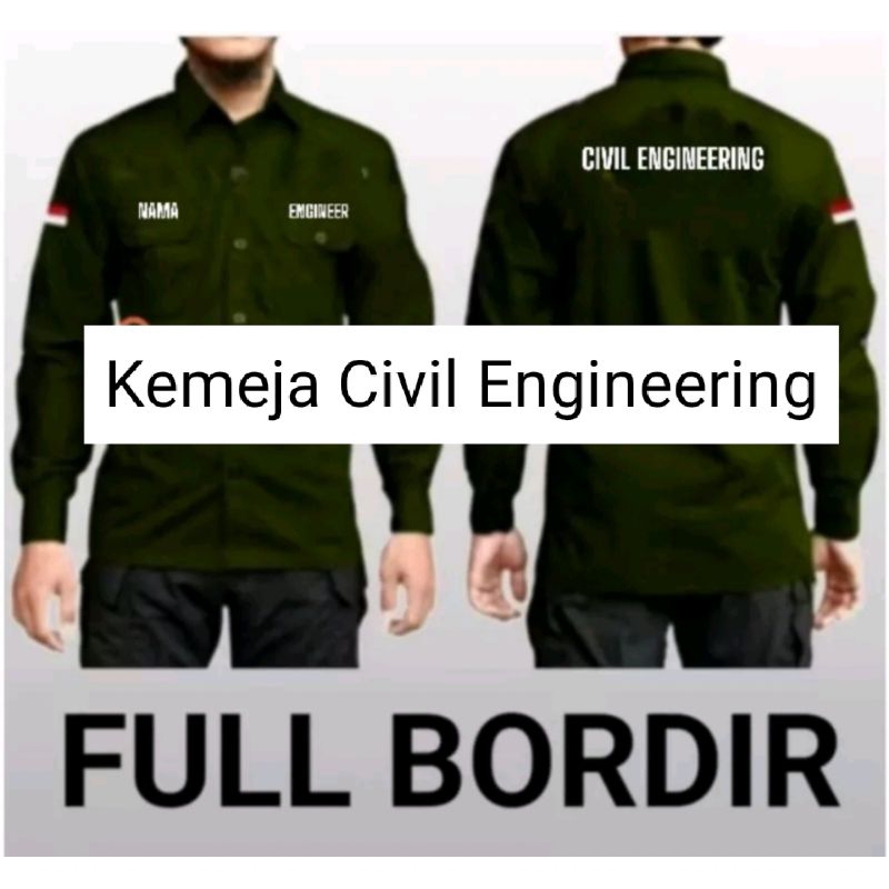 Jual Kemeja Civil Engineering seragam Civil Engineering baju kerja ...