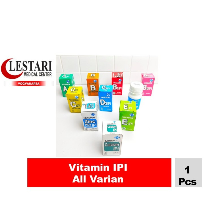 Jual Vitamin IPI Tablet All Varian Vitamin A IPI/B IPI/ B Complex IPI ...