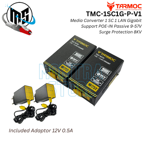 Jual Tarmoc TMC-1SC1G-P-V1 | Media Converter 1FO 1LAN / 1 FO 1 LAN ...