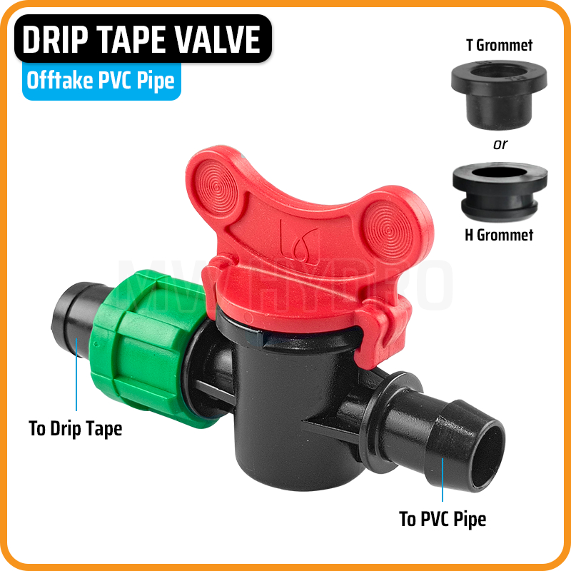 Jual Drip Tape Valve - Offtake PVC Pipe with Grommet | Konektor Keran ...