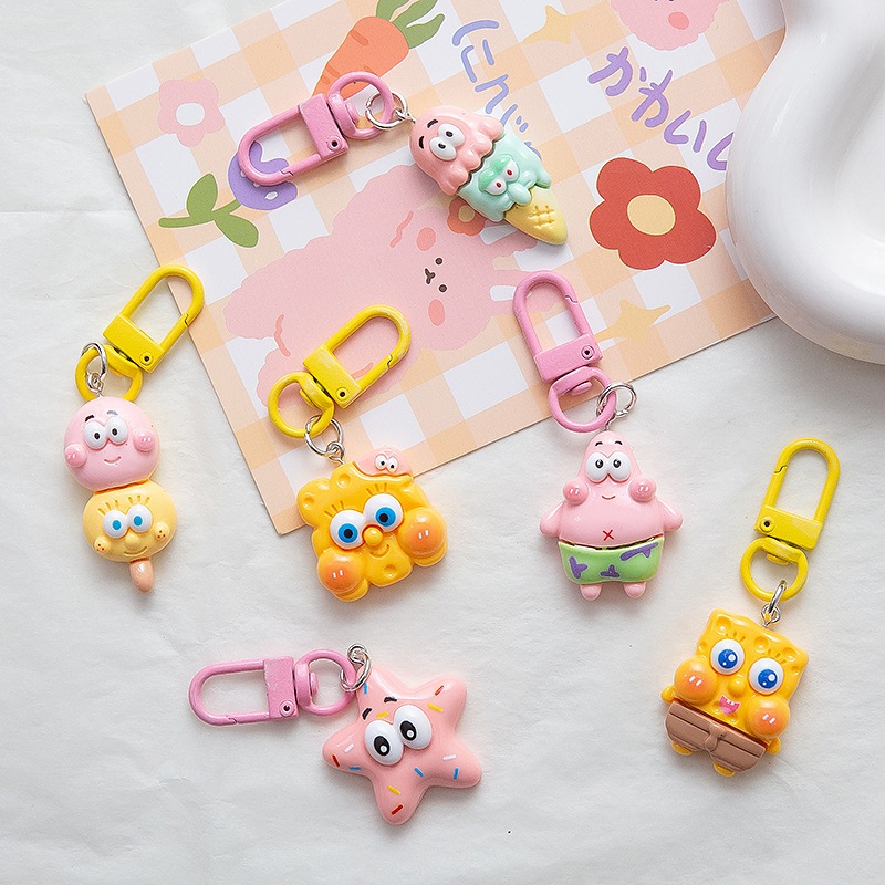 Jual KEY CHAIN MODEL SPONGE BOB AND FRIEND - GANTUNGAN KUNCI ...