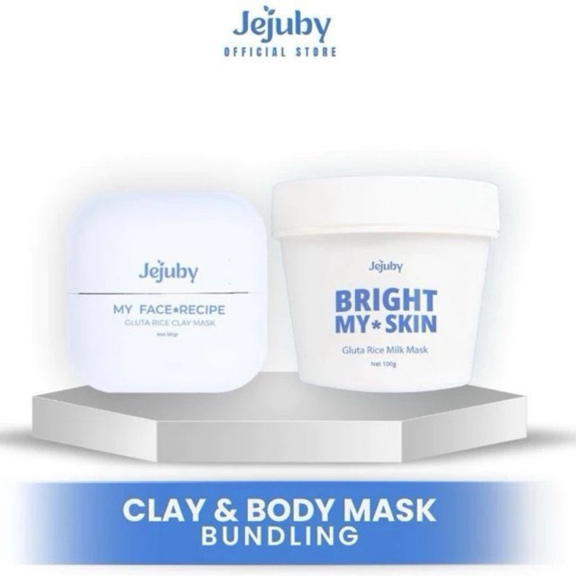 Jual JEJUBY Gluta Rice Milk Mask 2in1 Body Bleaching & Sleeping Body ...