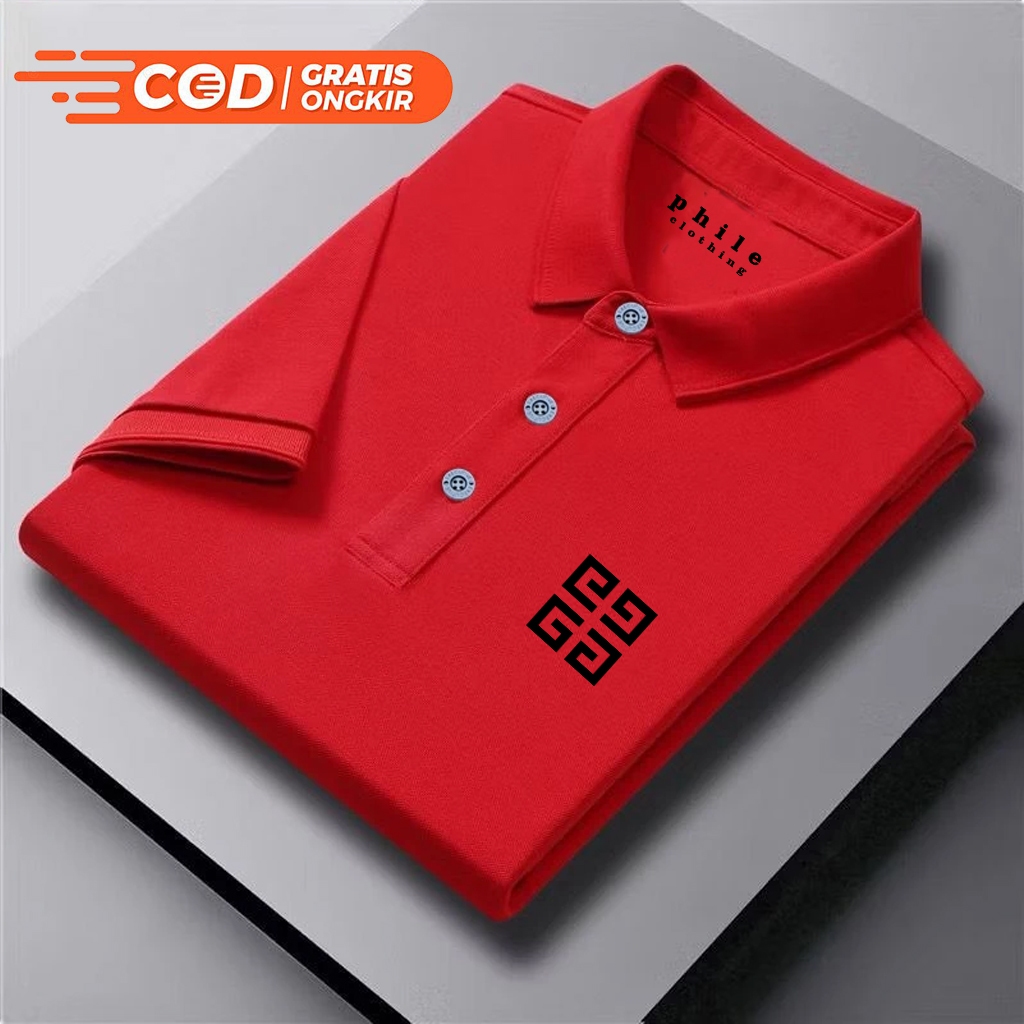 Jual Kaos polo shirt distro | kaos kerah pria logo given | baju kaos ...