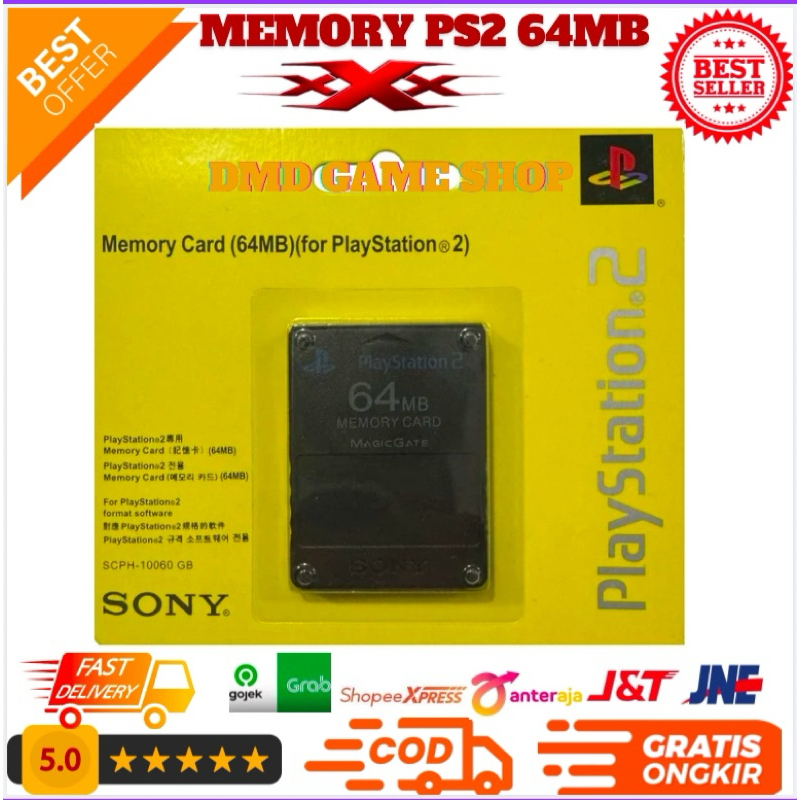 Jual MEMORY CARD / MC PS 2 64 MB HITAM | Shopee Indonesia