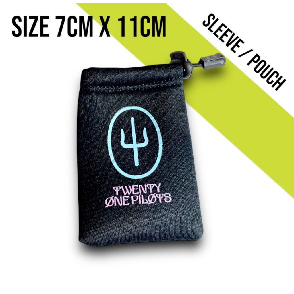 Jual TWENTY ONE PILOTS POUCH / SLEVEE FOR DOUBLE BATERRY 7X11 CM ...