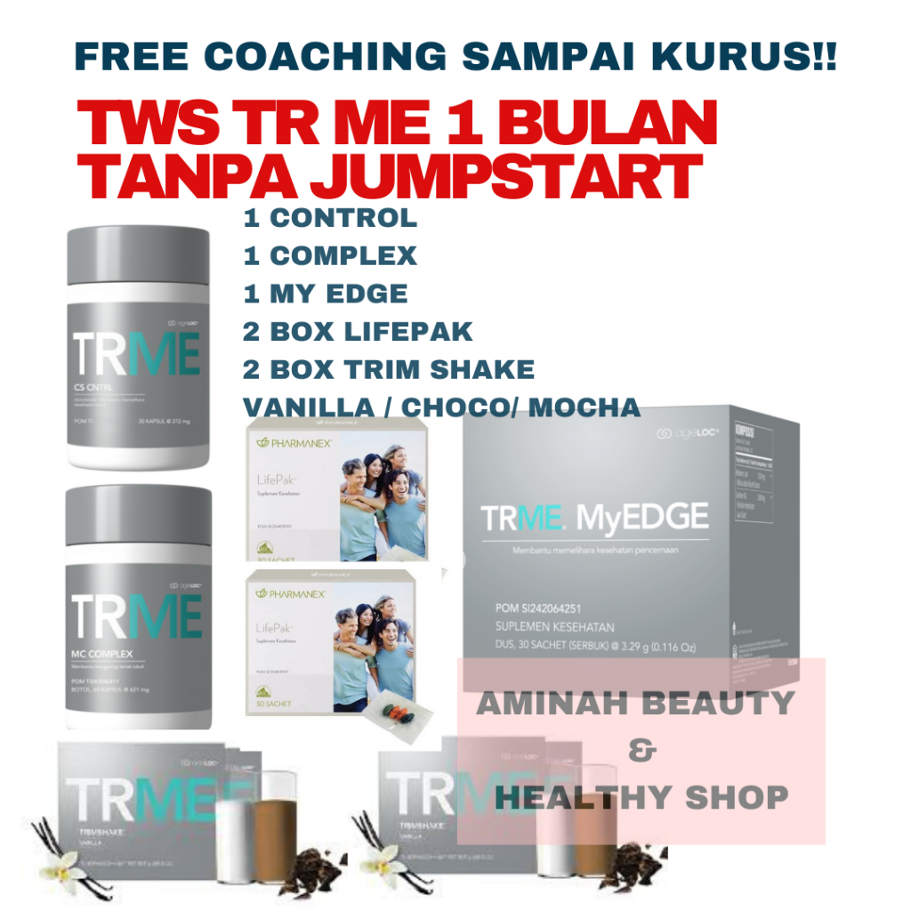Jual (AMINAH) Program Diet Turun Berat Badan TWS V2 TWS TRME 1 Bulan ...
