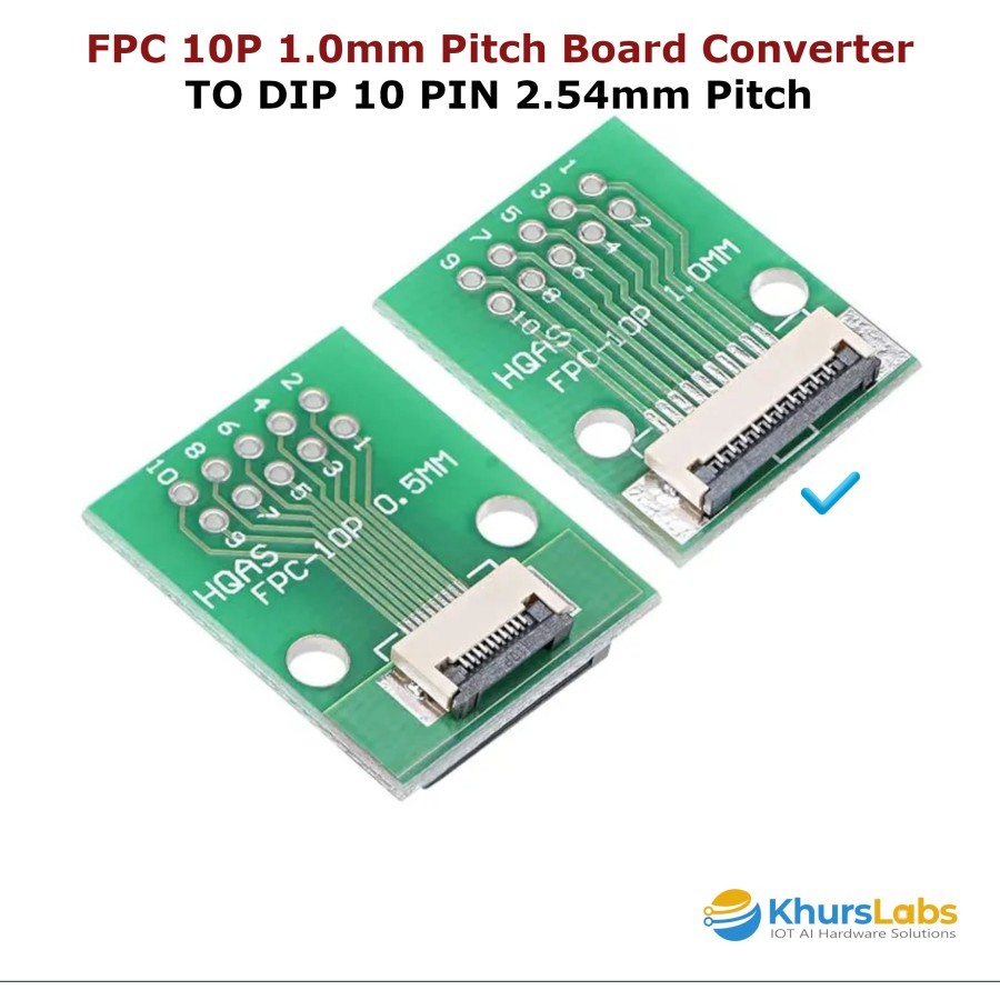 Jual FFC FPC 10P 1.0mm Pitch Board Converter TO DIP 10 PIN 2.54mm Pitch ...