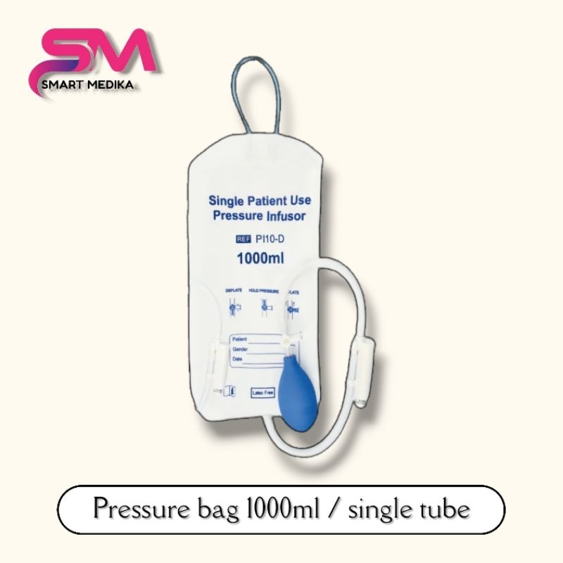 Jual PRESSURE INFUSION BAG 1000 ML / PRESSURE BAG INFUSER 1000ml SINGLE ...