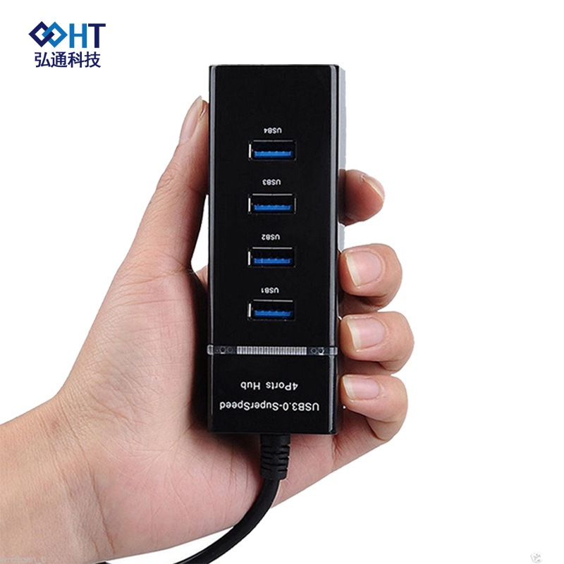 Jual 4 Port LED USB Hub Splitter USB 2.0 Hub Splitter Adapter Hub Multi ...