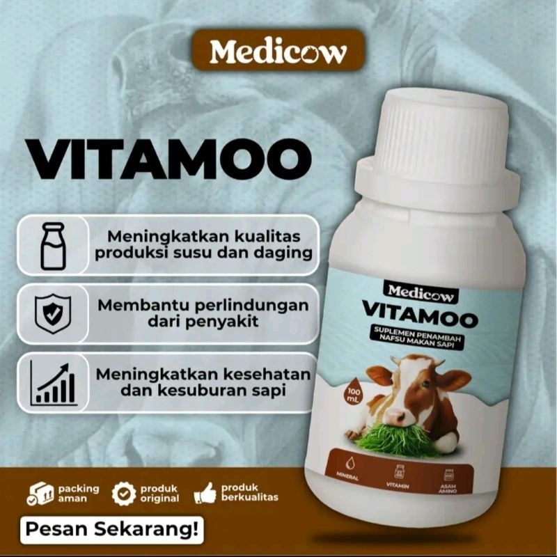 Jual Suplemen penambah nafsu makan sapi by Vitamoo 100ml | Shopee Indonesia