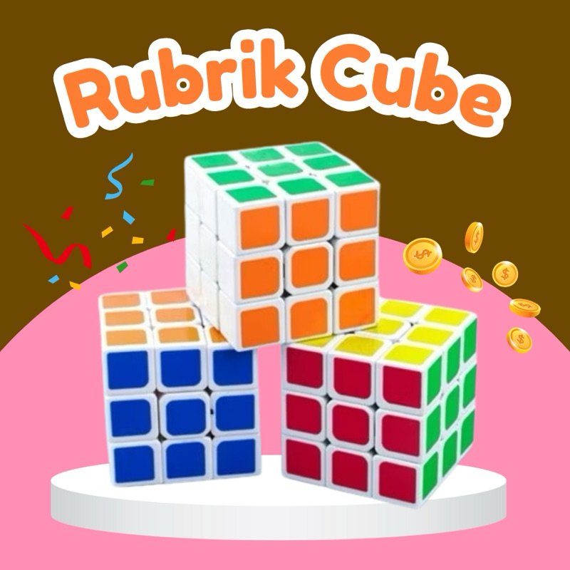 Jual Mainan RUBRIK CUBE 3X3X3 / kubus rubrik 3x3 / speed cube education ...