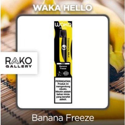 Jual WAKA Hello Disposable Pods Banana Freeze | Shopee Indonesia