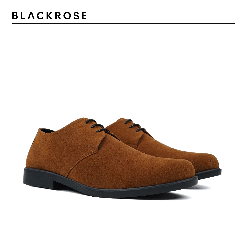 Jual BLACKROSE Sepatu Pria Derby Three 3 Eyelets Coklat Brown Suede ...