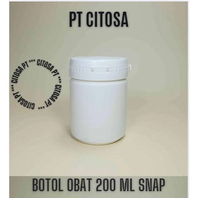 Jual Botol Tablet 200 ml Hdpe Bulat Putih / Botol Obat / Botol Tablet ...