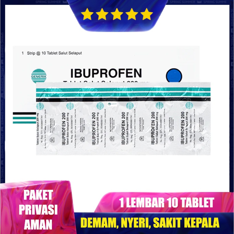 Jual ibuprofen 200mg | Atasi Demam Ibu Profen Badan Panas Disertai Rasa ...