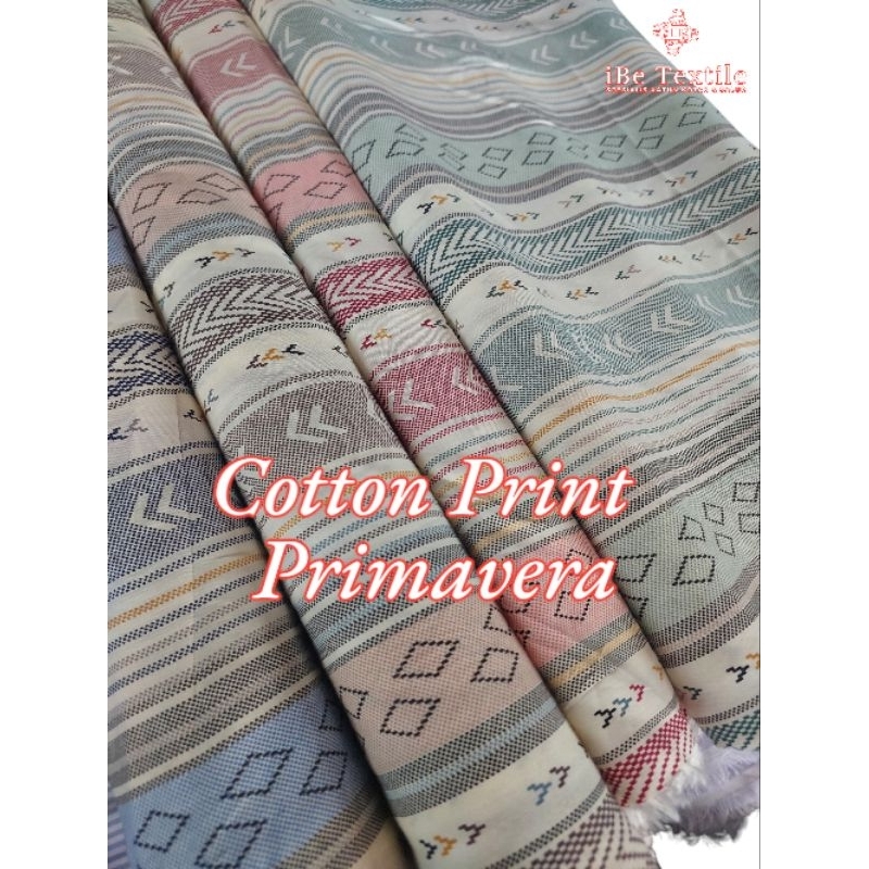 Jual Kain Katun Print Primavera Harga Per 0.5 Meter | Shopee Indonesia