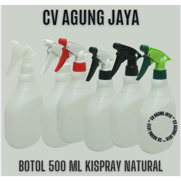 Jual Botol 500 ml Kispray Natural Trigger Sprayer B / Botol Kispray Kosong /Botol 500 ml / Botol ...