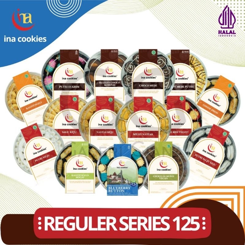 Jual Ina Cookies Kue Kering Varian Manis Keju Coklat Nastar Seri ...