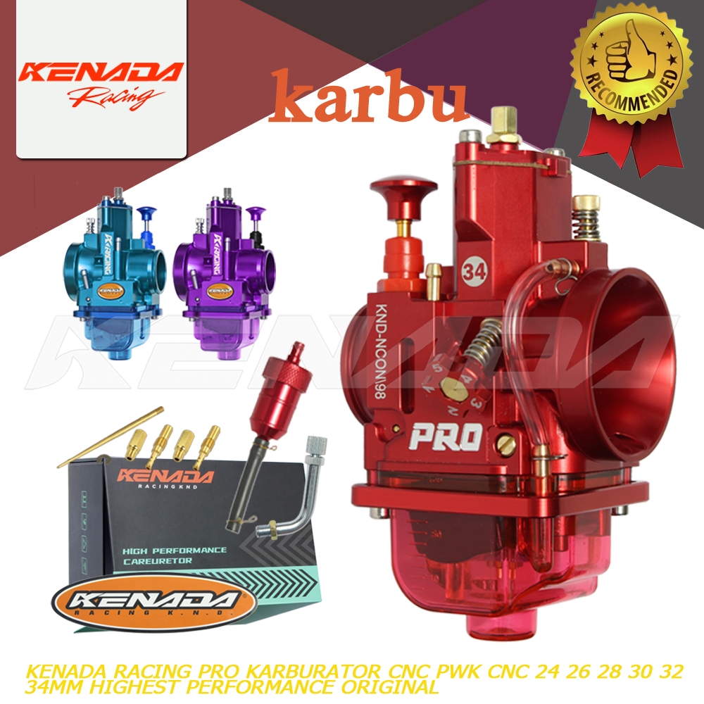 Jual (BISA COD)KENADA RACING PRO KARBURATOR CNC PWK CNC 24 26 28 30 32 34MM HIGHEST PERFORMANCE ...