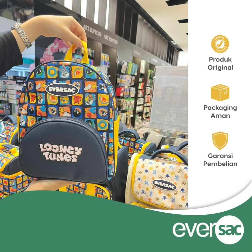 Jual EVERSAC BACKPACK KINDER I LOONEY TUNES NAVY | Shopee Indonesia