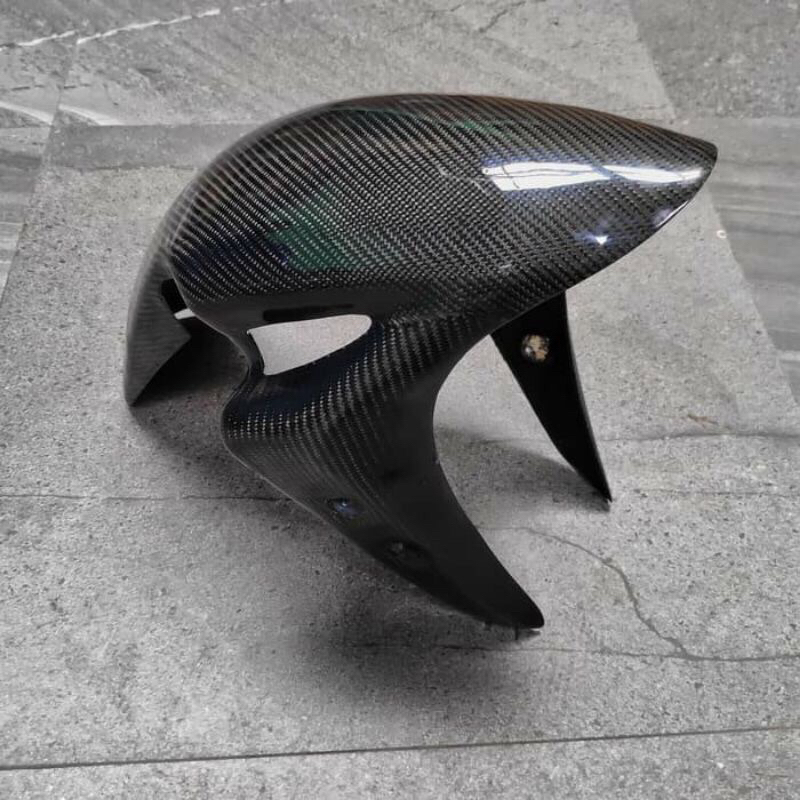 Jual Spakbor depan model r1 custom bahan karbon kevlar universal motor ...