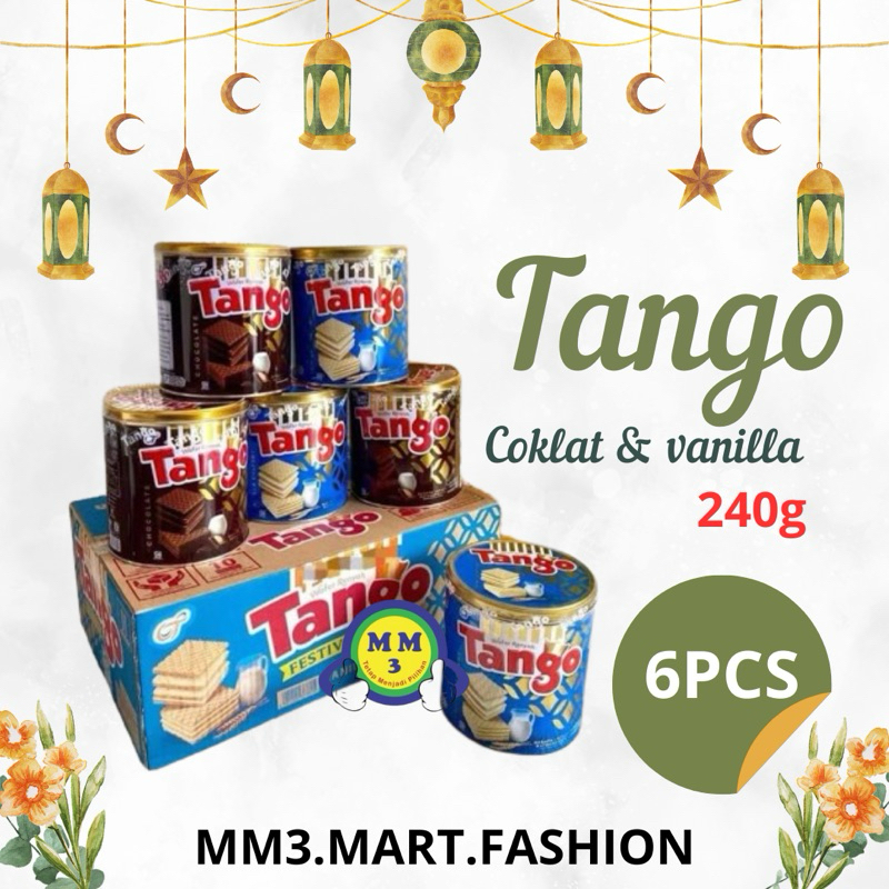Jual [ PAKET HEMAT 1 DUS ] TANGO WAFER KALENG COKLAT & VANILLA 240g ...