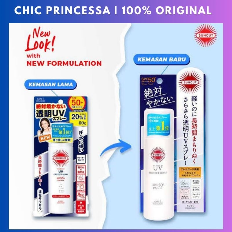 Jual Kose Suncut UV Protect Spray Sunscreen 60 Gr (NEW) | Shopee Indonesia