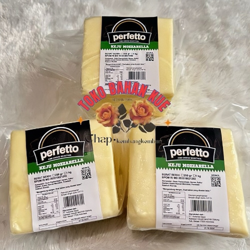 Jual Keju Mozzarella Perfetto 1KG Mozzarella Cheese keju Lumer ...