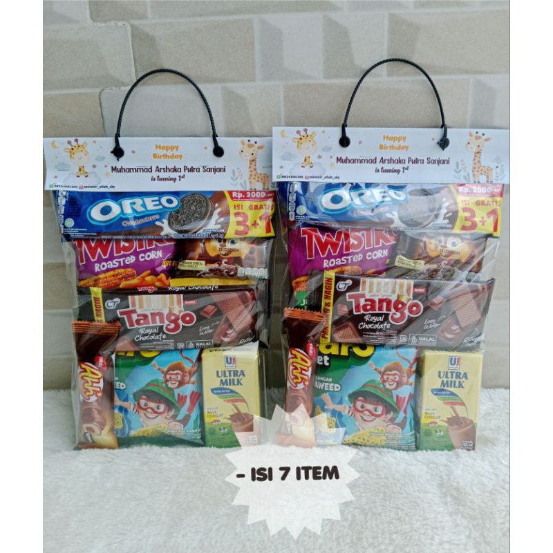 Jual PAKET SNACK OREO BINGKISAN HAMPERS ULTAH SOUVENIR AQIQAH KHITAN ...