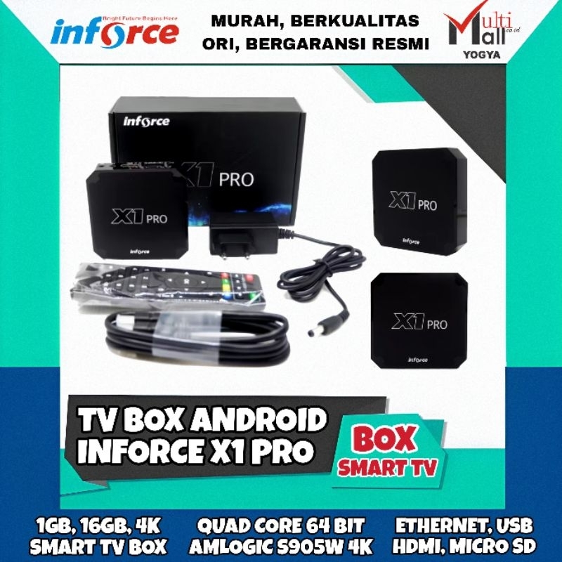 Jual Smart TV Box Android X1 Pro 4K 1GB 16GB Amlogic S905W Quad Core 64 Bit HDMI Ethernet USB ...